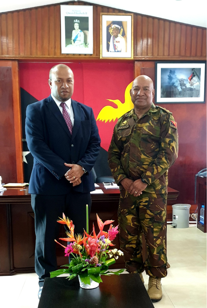 SI HIGH COMMISSIONER MEETS PNGDF COMMANDER – My SIG Services Portal