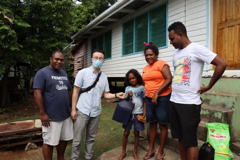 The PRC police officers visit some RSIPF police officers in need of ...