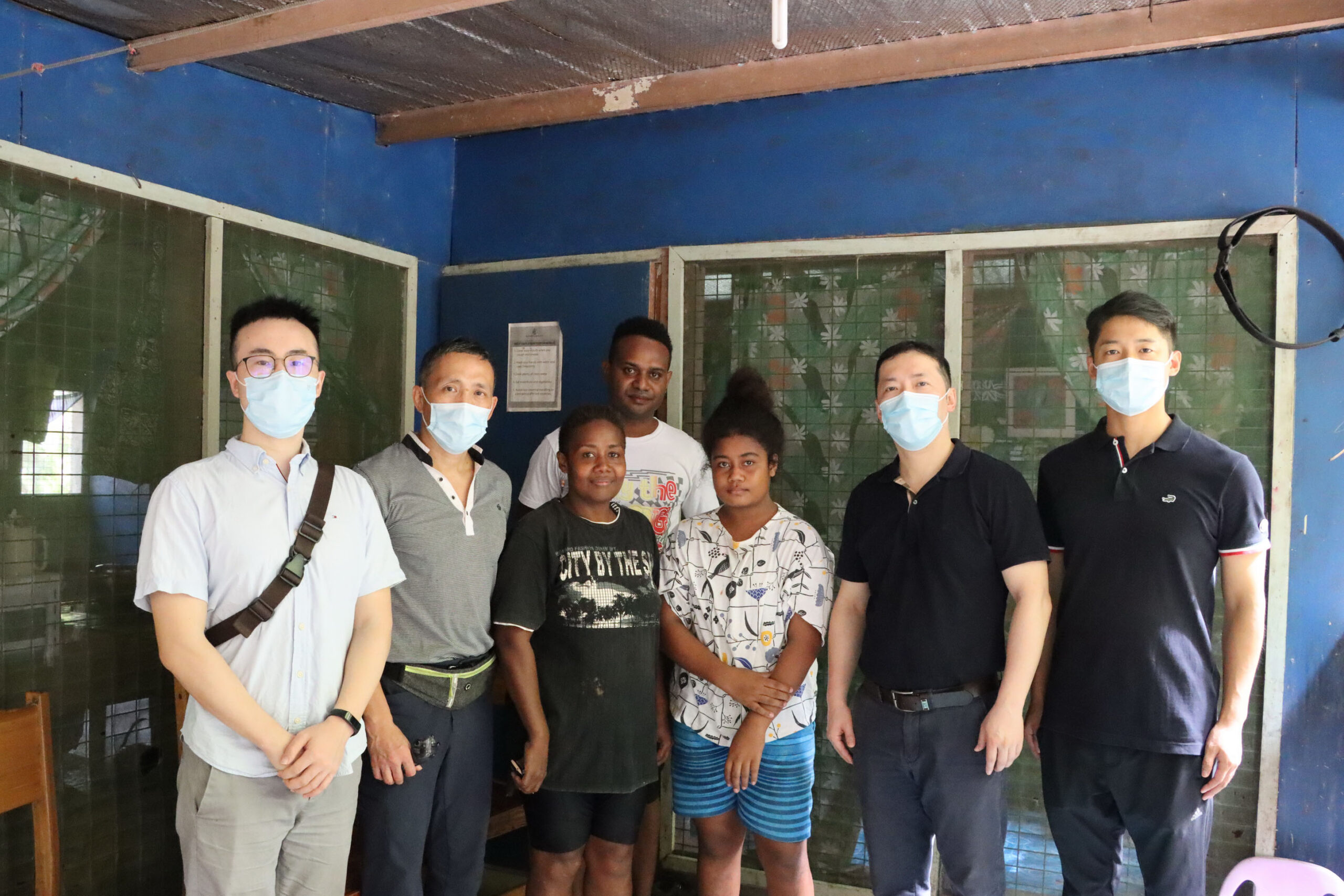 The PRC police officers visit some RSIPF police officers in need of ...