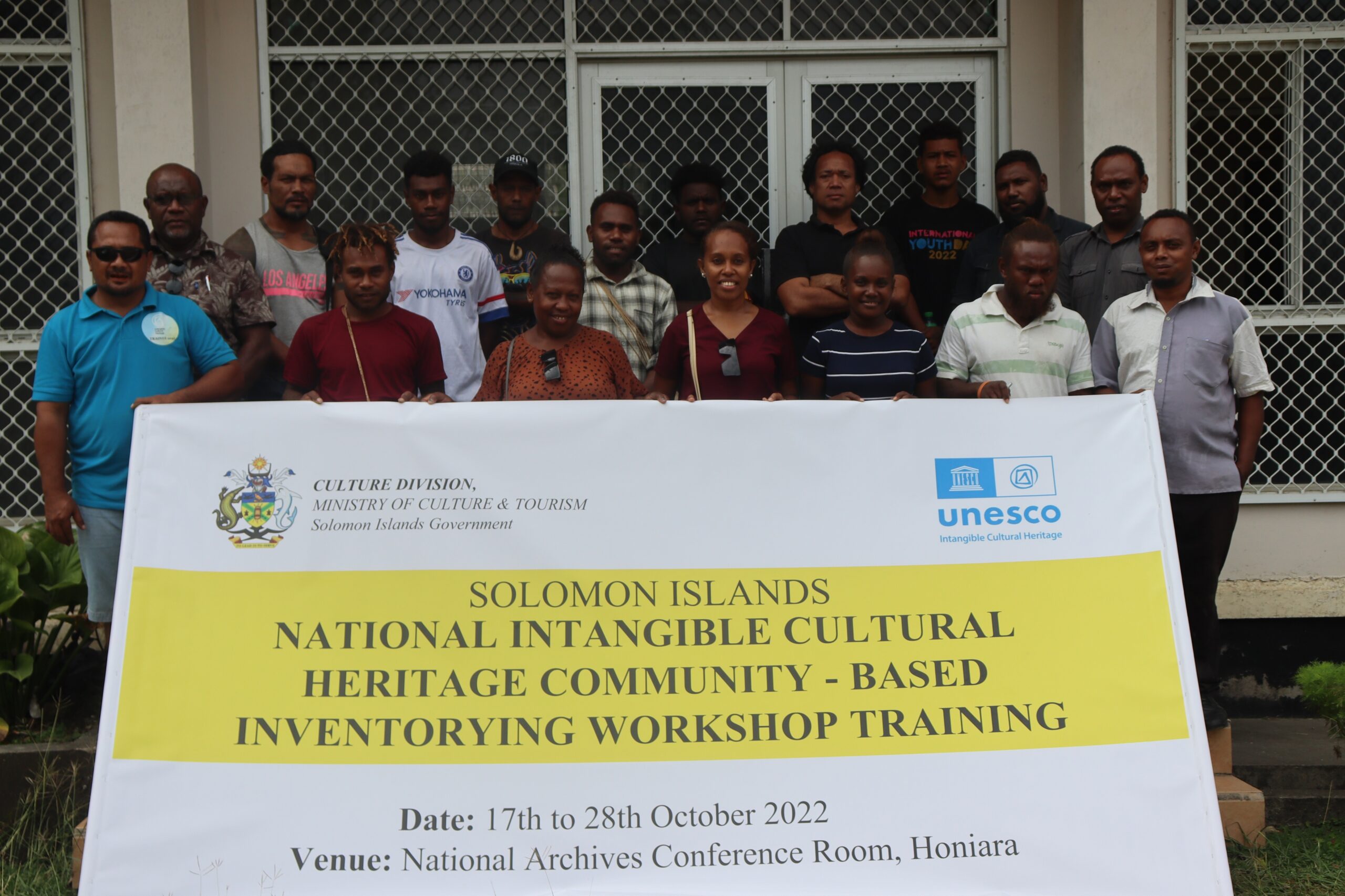 INTANGIBLE CULTURAL HERITAGE TRAINING UNDERWAY – My SIG Services Portal