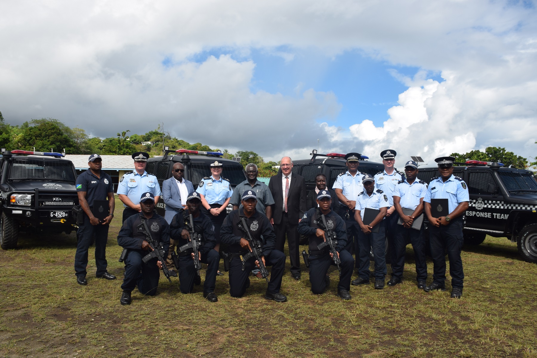 Police receives 13 vehicles and 60 short barrel rifles from AFP through ...