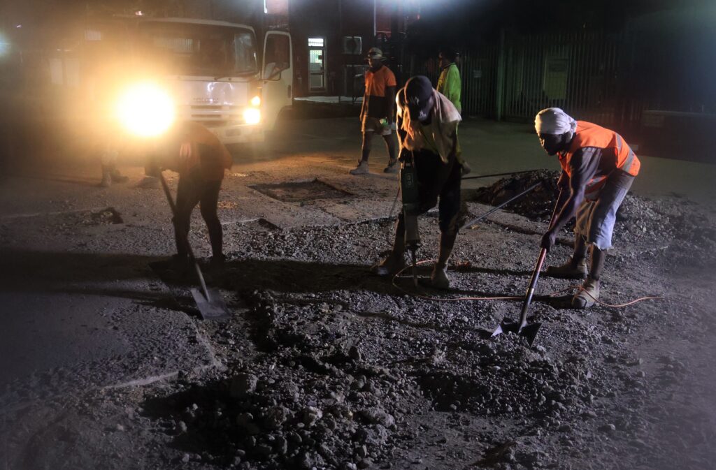 ROAD MAINTENANCE WORKS SCHEDULED ON NIGHT SHIFTS.
