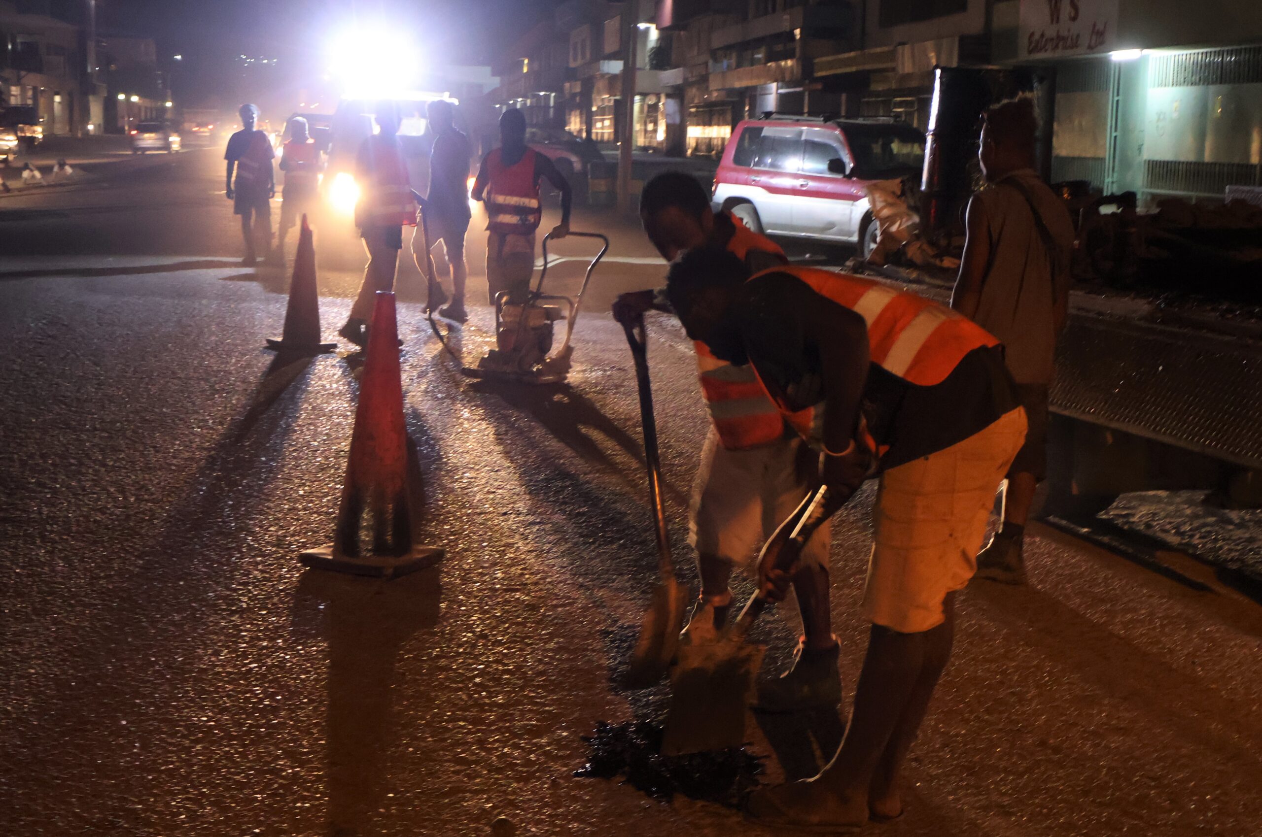ROAD MAINTENANCE WORKS SCHEDULED ON NIGHT SHIFTS.