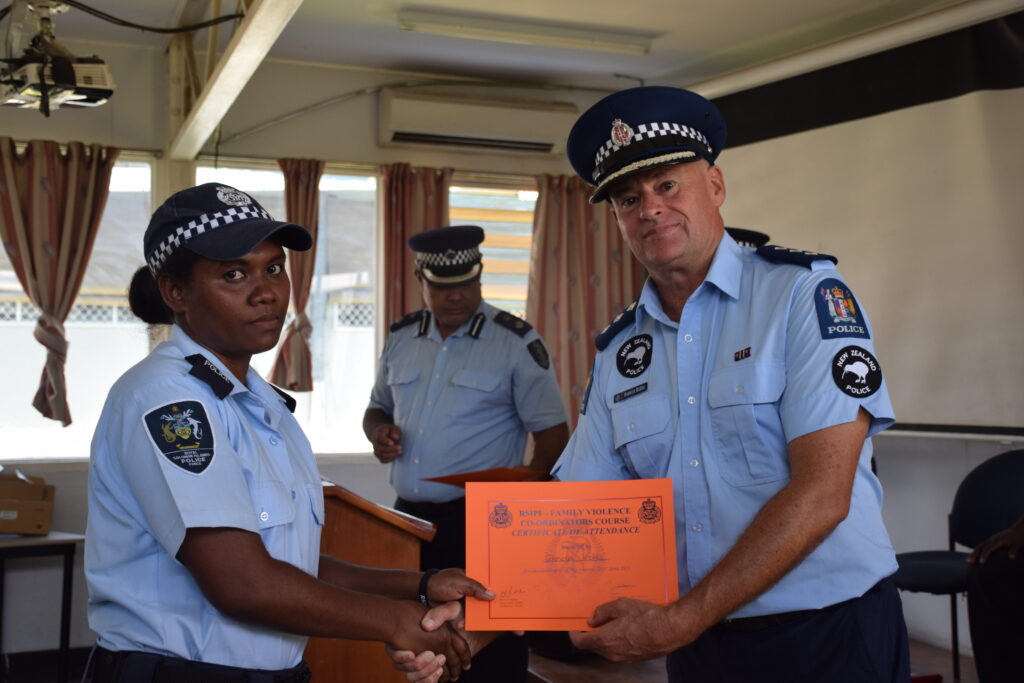 NZ Police and RSIPF NCPD delivers week long training course on Family ...