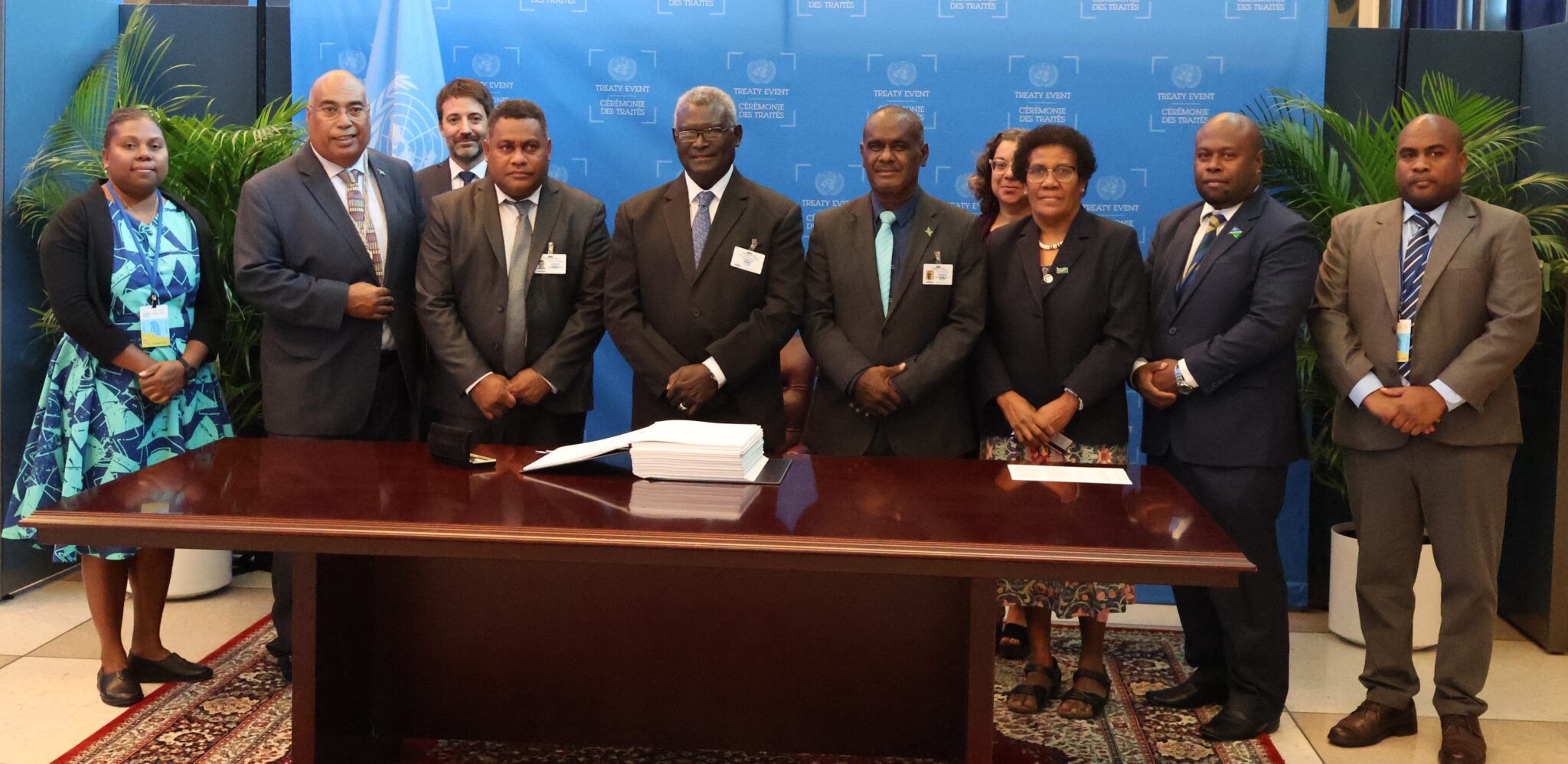PM SOGAVARE SIGNS LANDMARK BBNJ TREATY – My SIG Services Portal