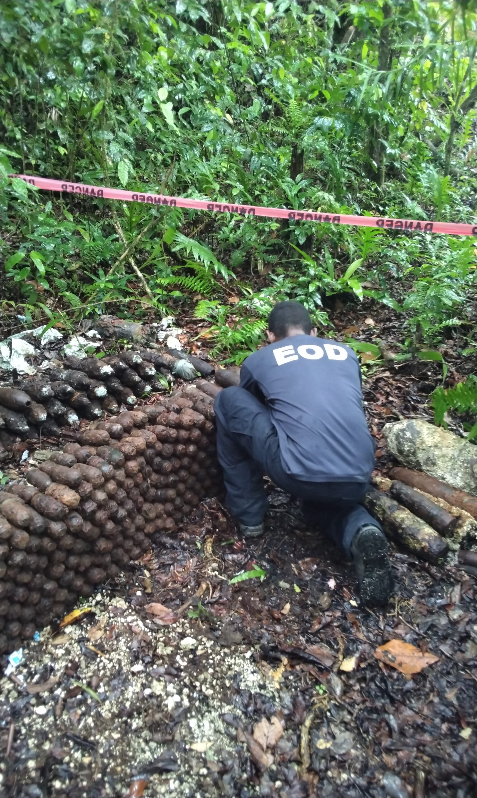 About 500 plus UXOs safely remove and ready for destruction in Western ...