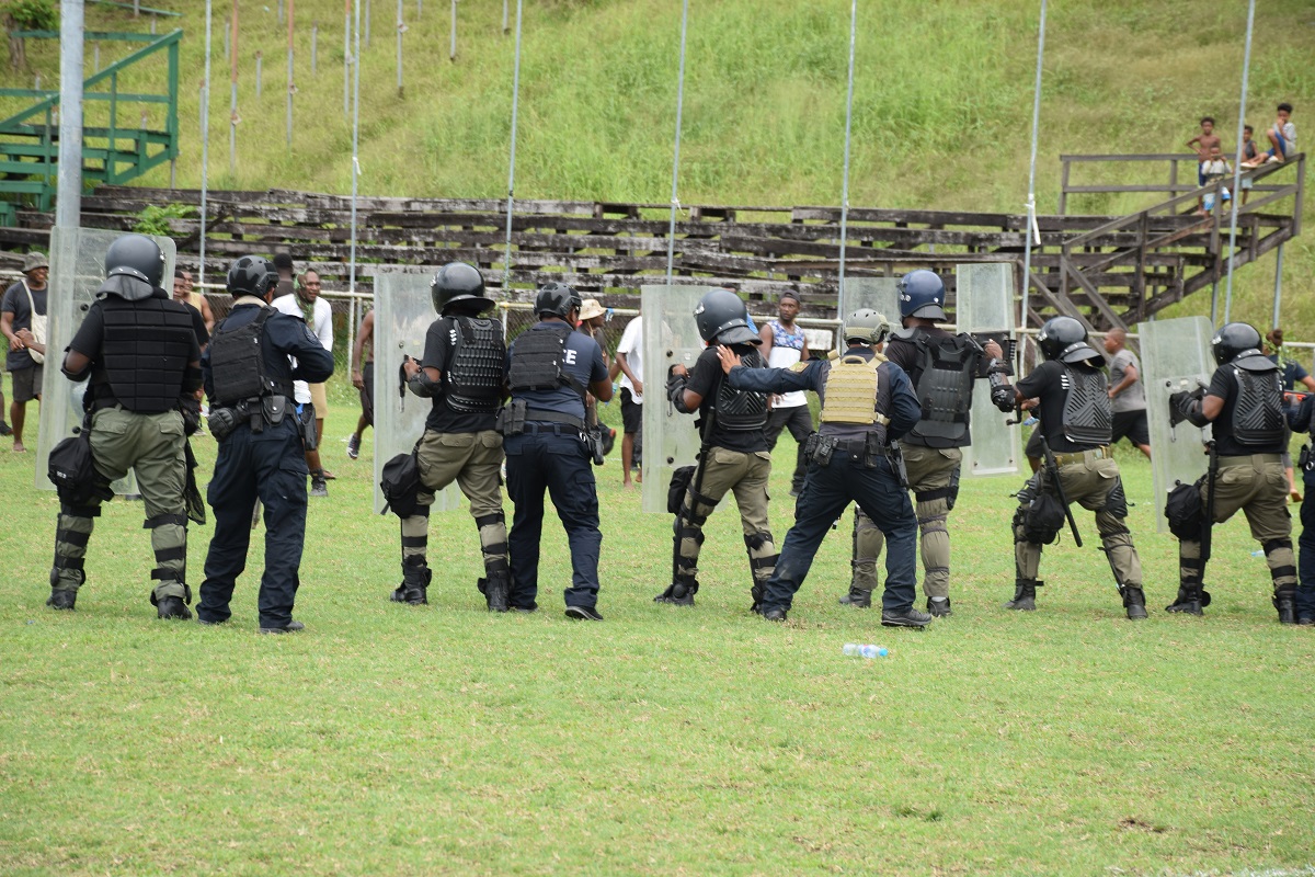 Police conduct scenario exercise in Honiara as part of preparation for ...