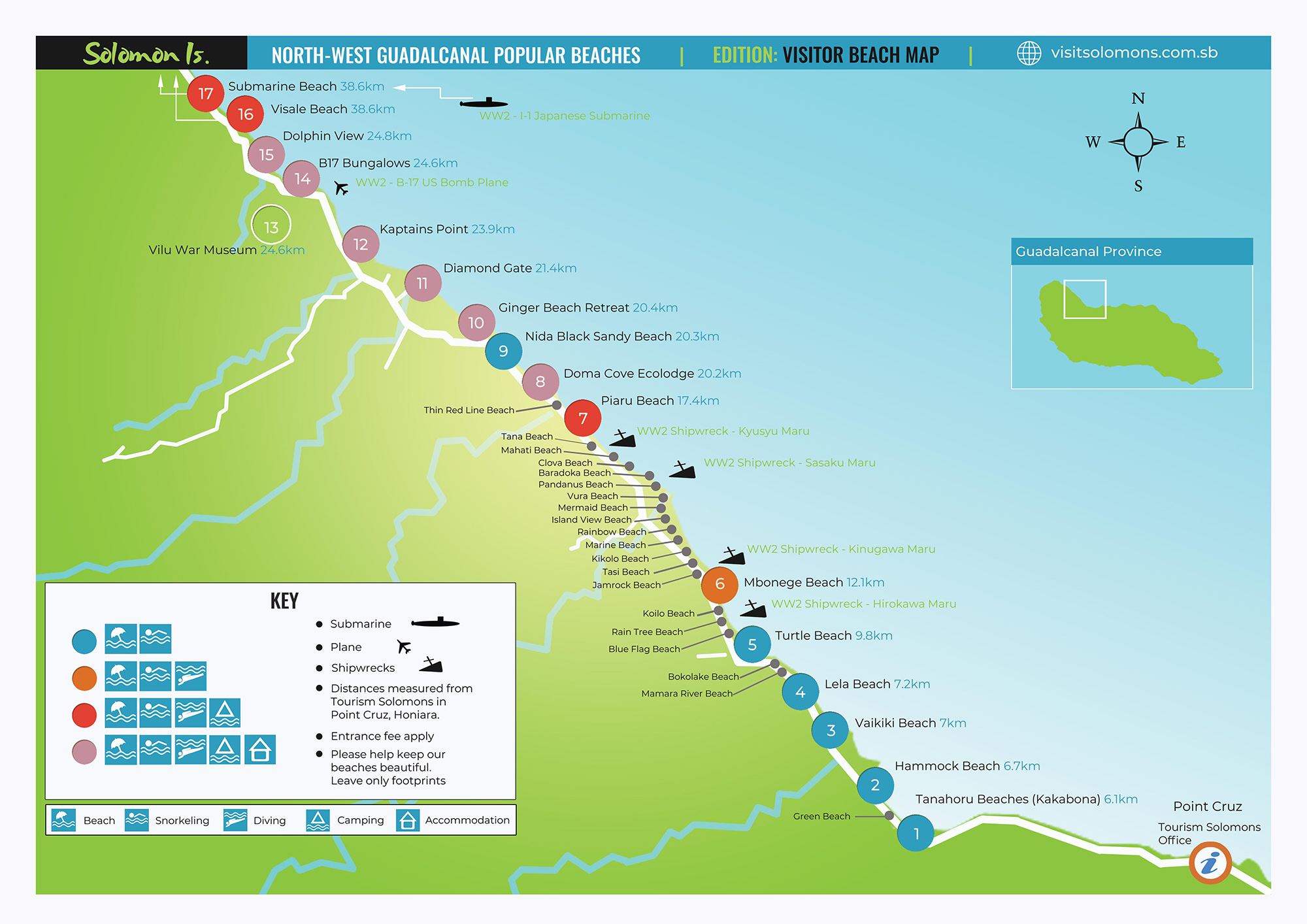 MCT’s Tourism Division and Tourism Solomons collaborate on a beach map ...