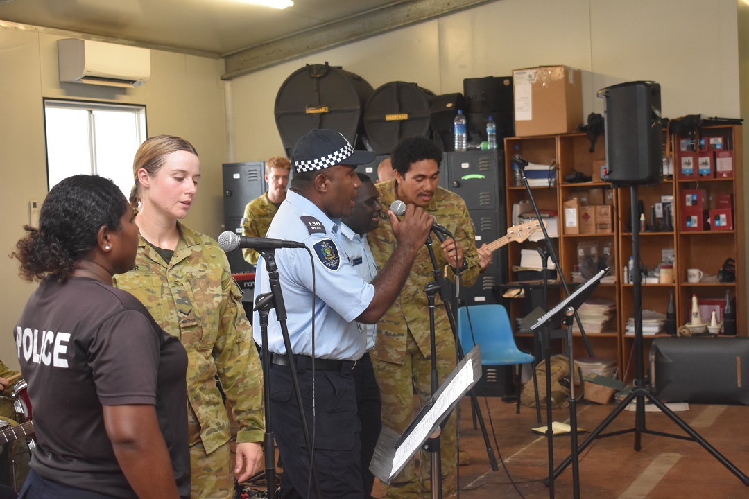 ADF hand over band equipment to RSIPF police band – My SIG Services Portal