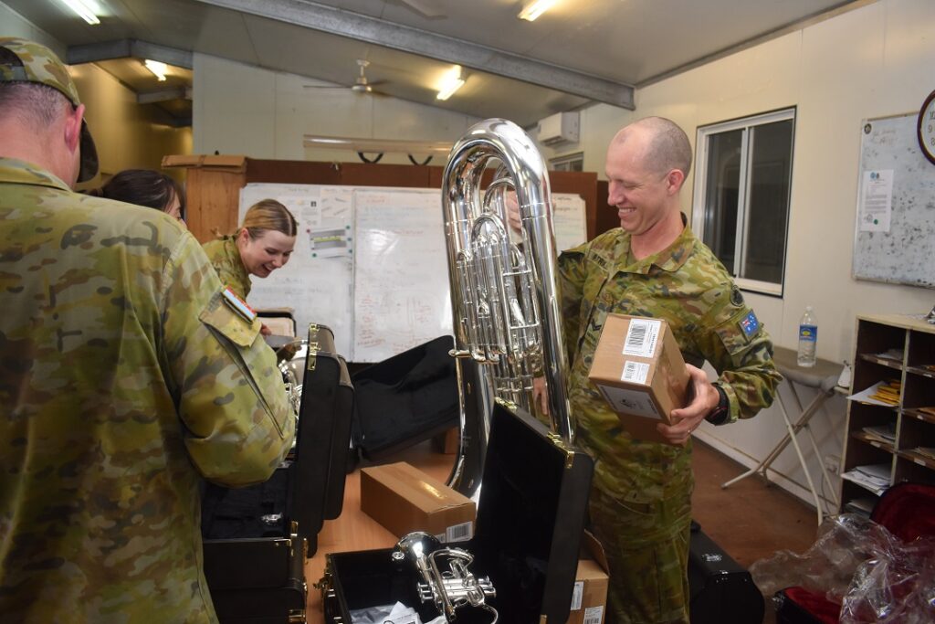 ADF hand over band equipment to RSIPF police band – My SIG Services Portal