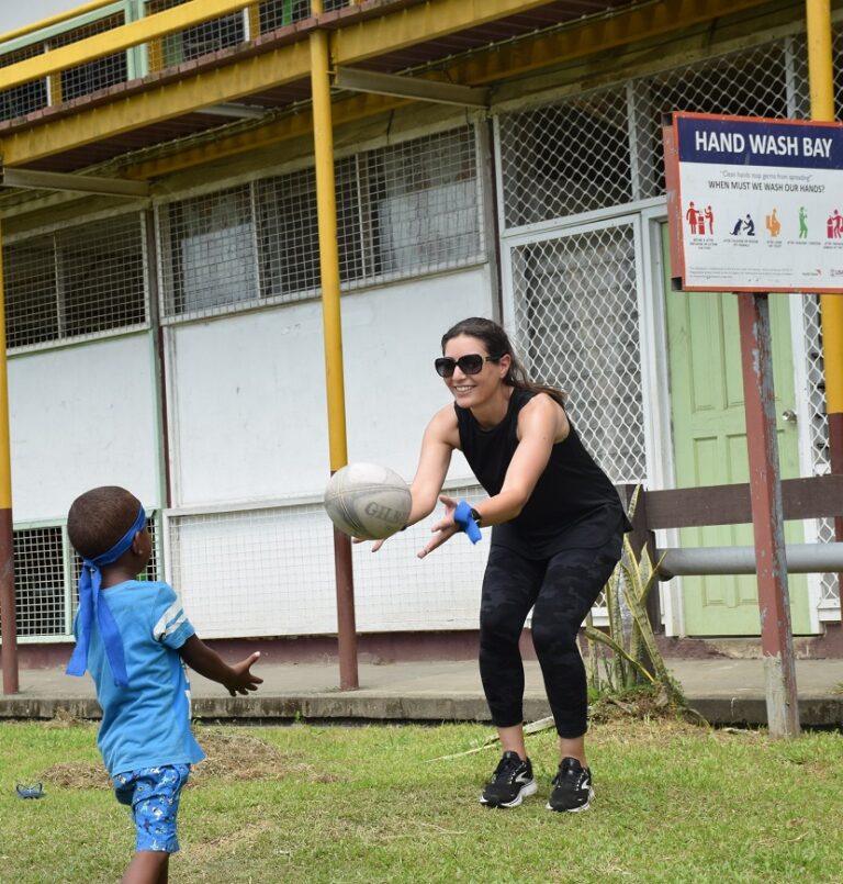 Fun community engagement at Honiara Secondary High School