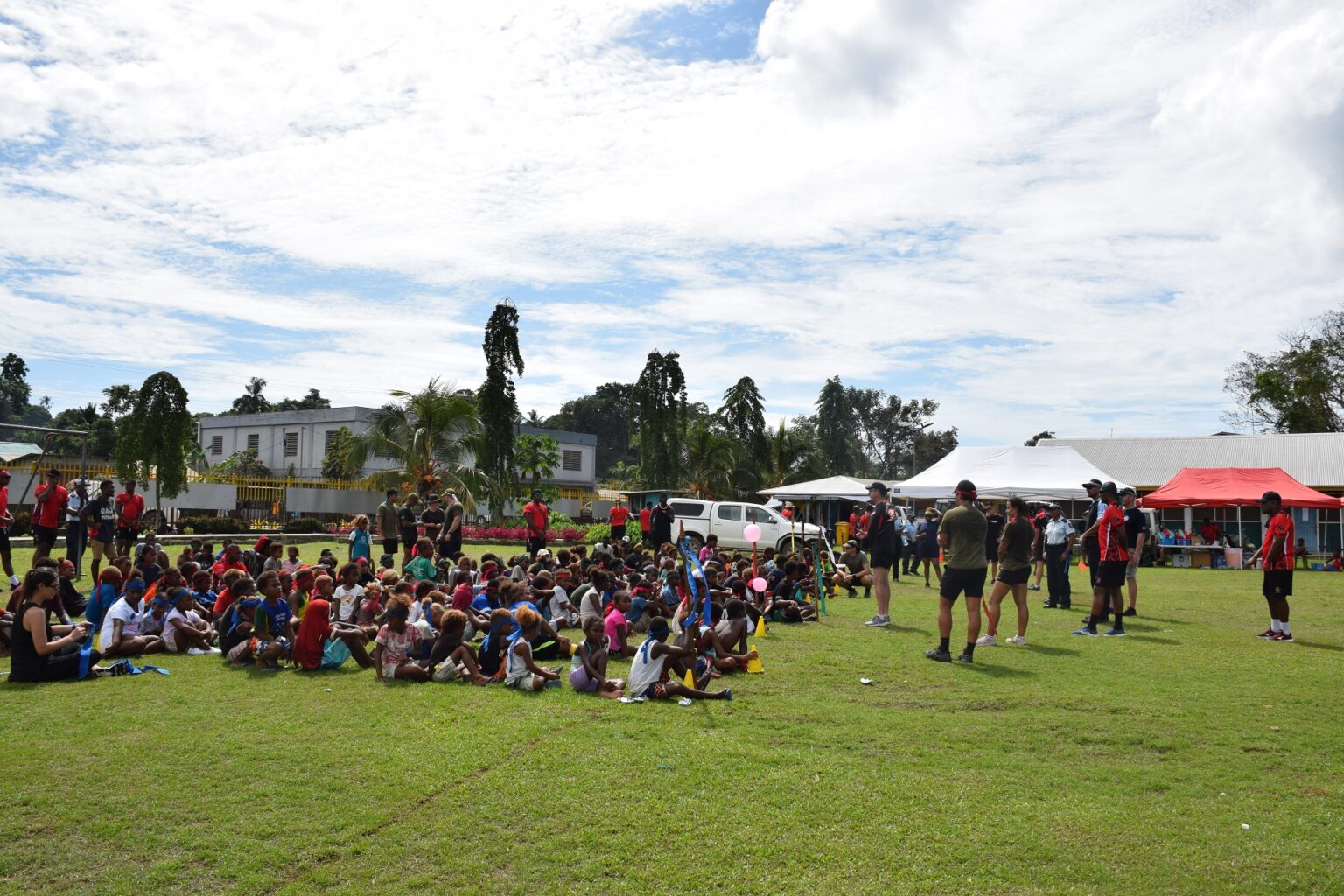 Fun community engagement at Honiara Secondary High School