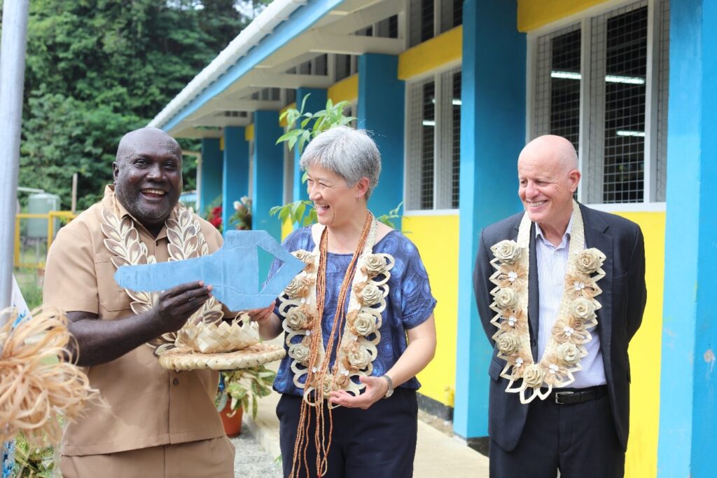 Minister of Education Hon Leokana and Australia’s Foreign Minister Wong ...