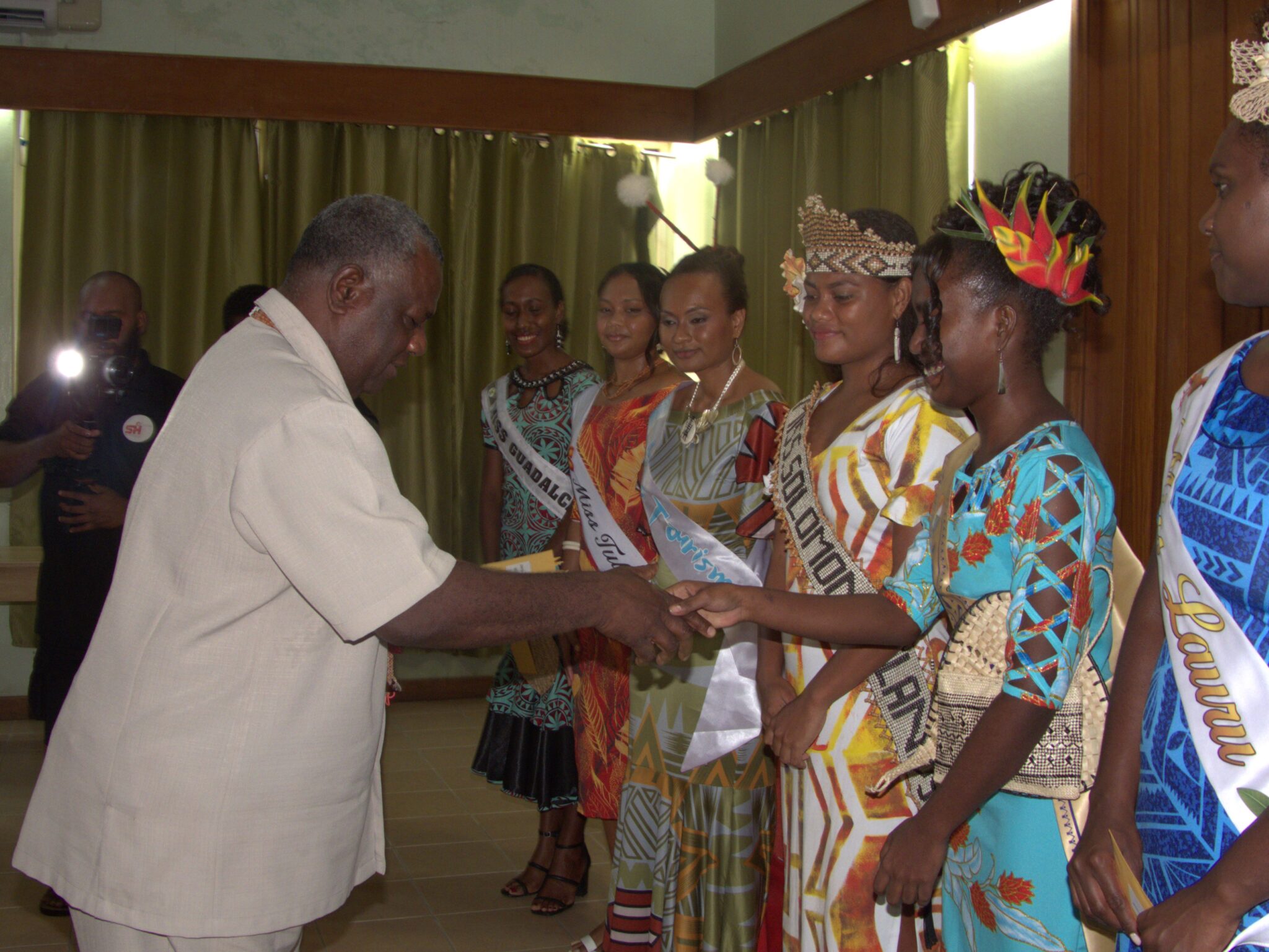 Miss Solomon Islands Pageant 2024 contestants meet with Acting Prime ...