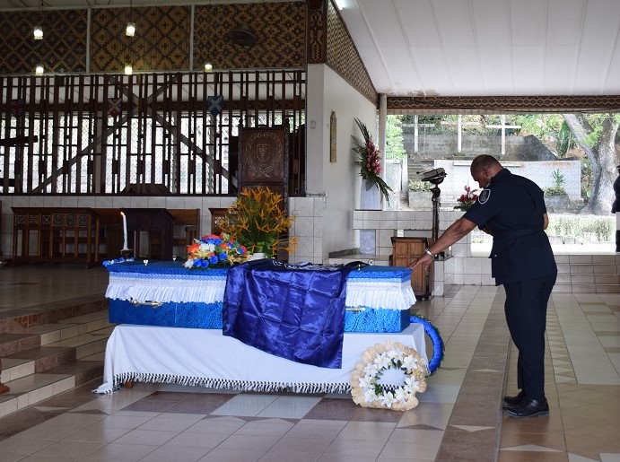RSIPF organize a sendoff service to farewell late Superintendent Simao ...