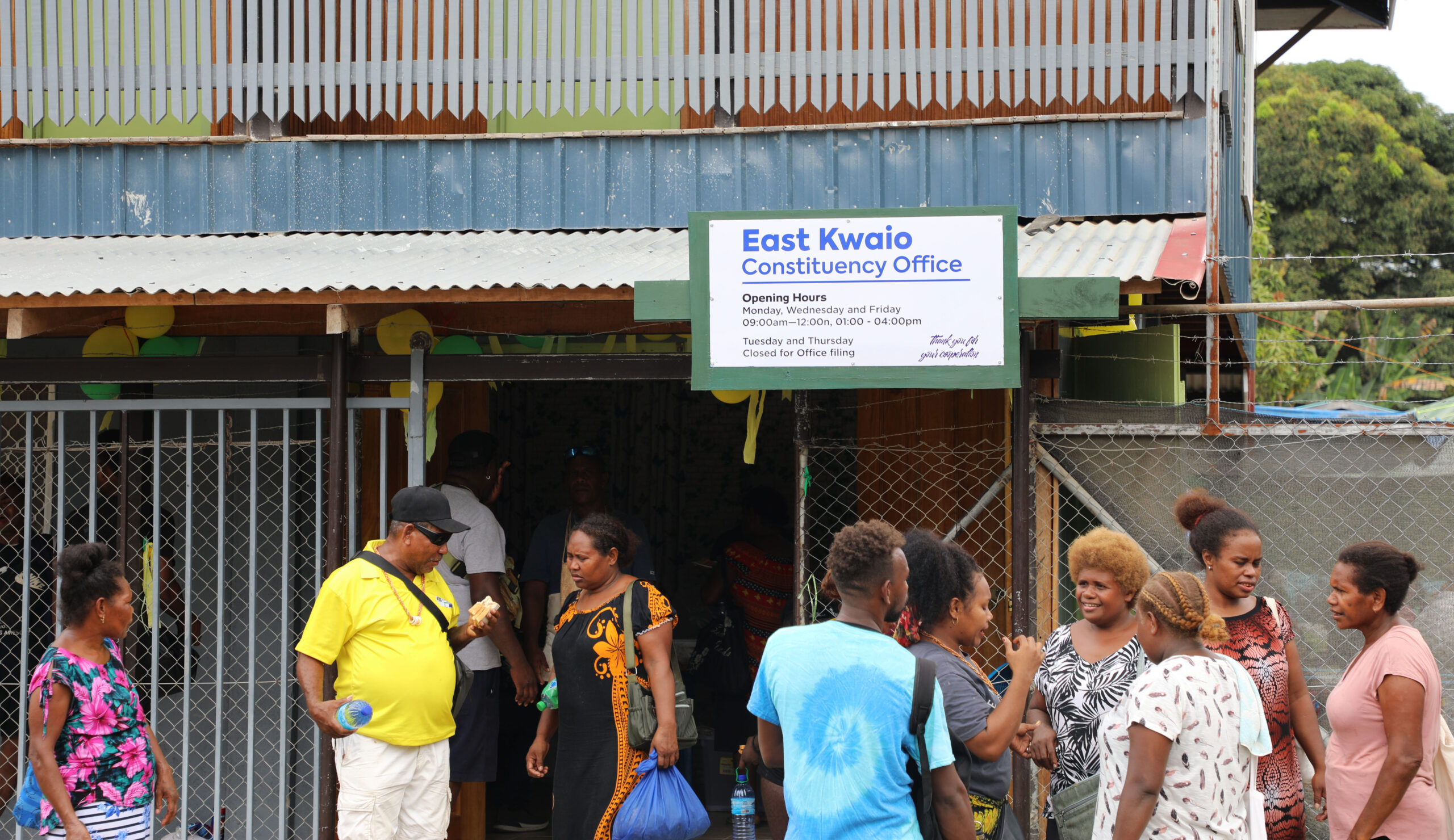 EAST KWAIO OPENS NEW CONSTITUENCY OFFICE – My SIG Services Portal