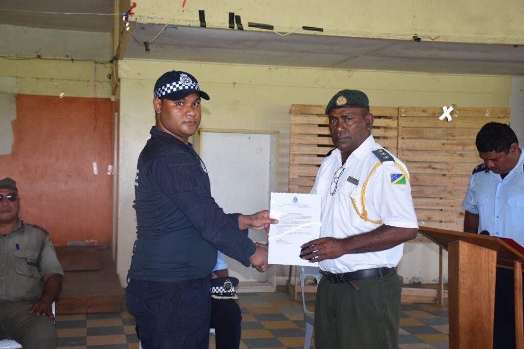 RSIPF and CSSI receive Sol2023 Pacific Games medal and Police ...