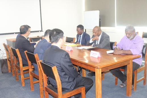 China Visiting Team Pays Courtesy Call to MPGIS Minister Hon. Wayne ...