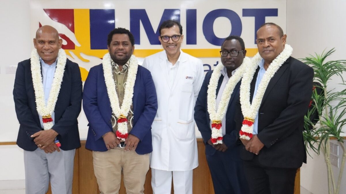 MHMS Minister pays courtesy visit to MIOT International Managing ...