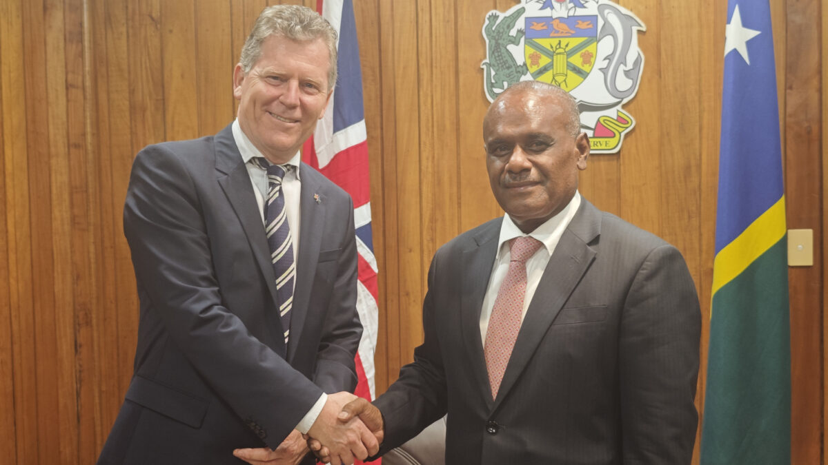 PM MANELE RECEIVED NEWLY APPOINTED BRITISH HIGH COMMISSIONER TO SOLOMON ISLANDS – My SIG ...