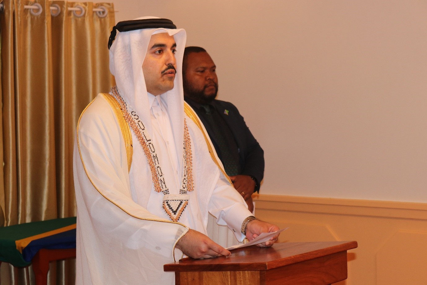 Ambassador of Qatar Presents Credentials to Governor General. – My SIG Services Portal