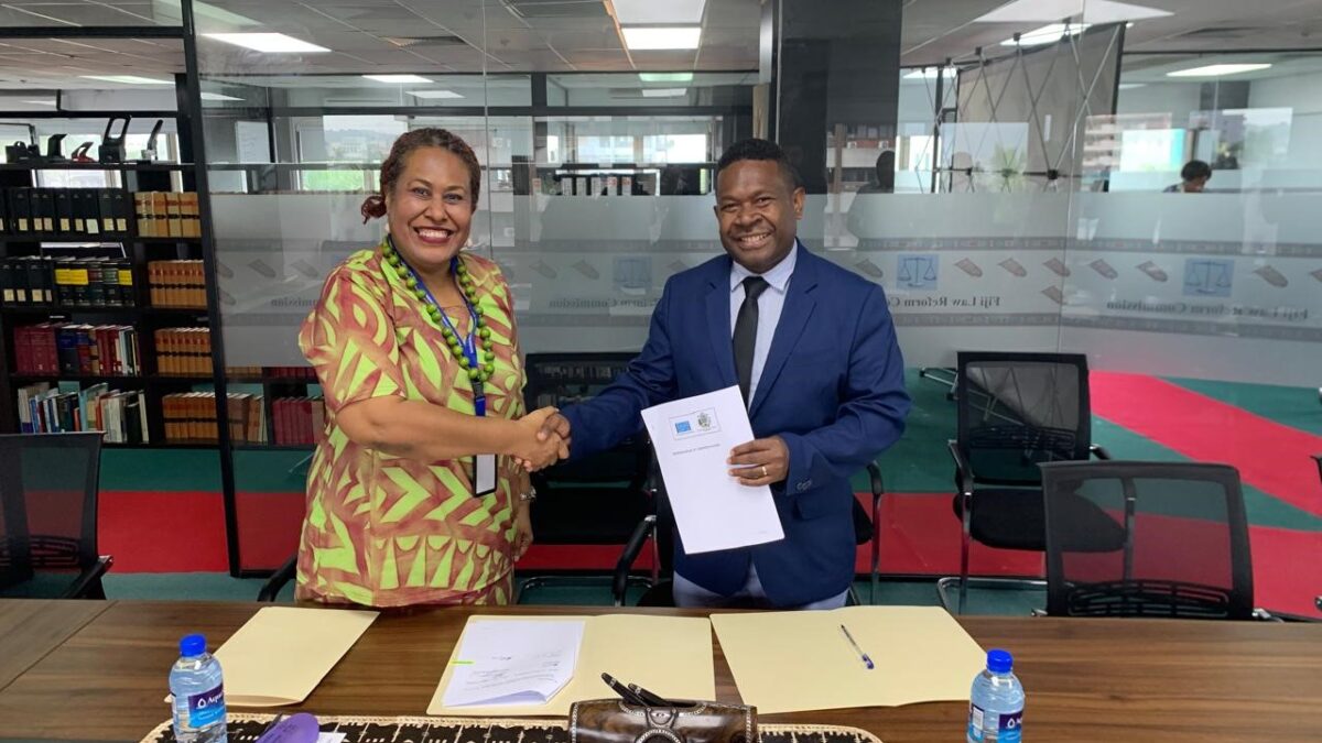 Fiji Law Reform and SI Law Reform signed a MOU for collaboration, 8 May ...
