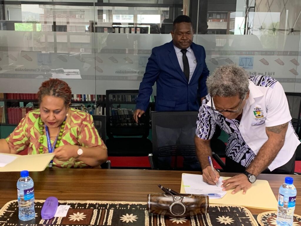 Fiji Law Reform and SI Law Reform signed a MOU for collaboration, 8 May ...