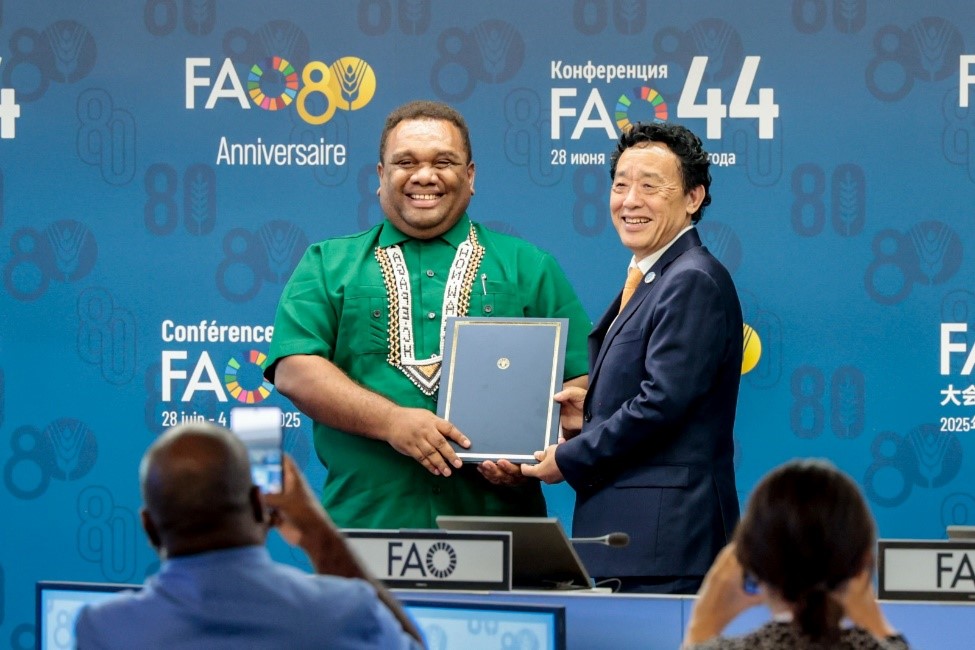 Solomon Islands participates in Inaugural FAO Treaty Ceremony at 44th ...