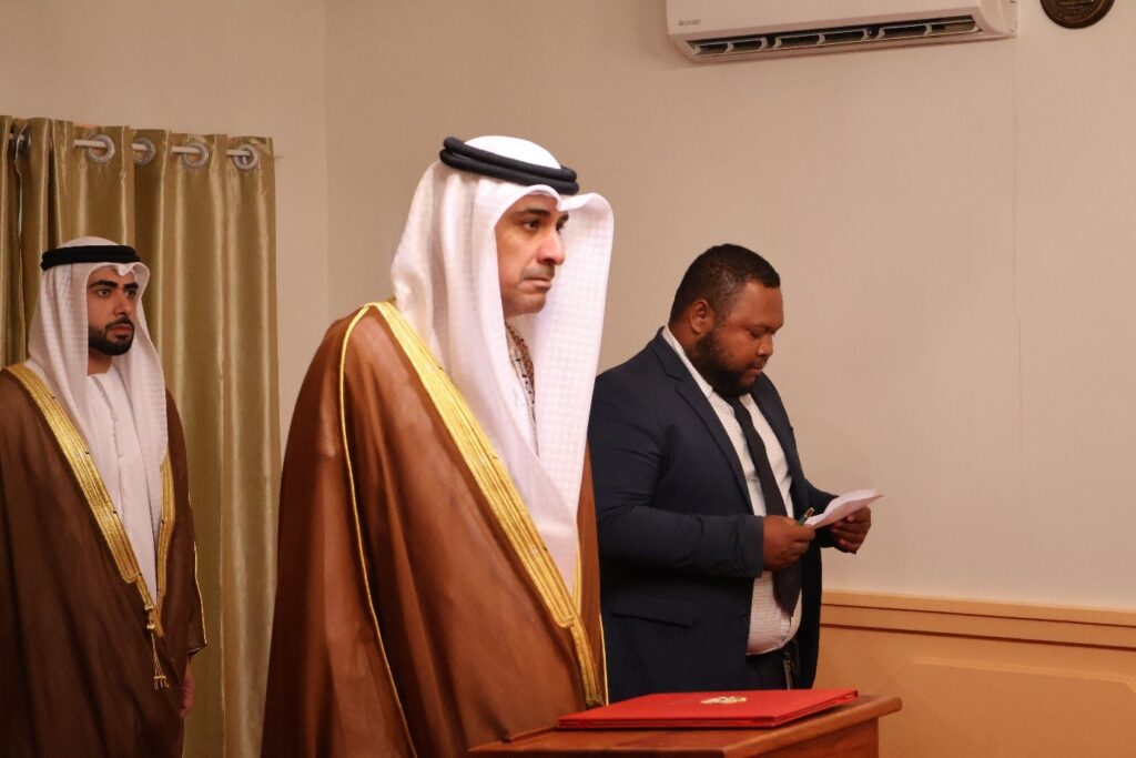 Acting Governor General receives letter of credence from UAE Ambassador ...