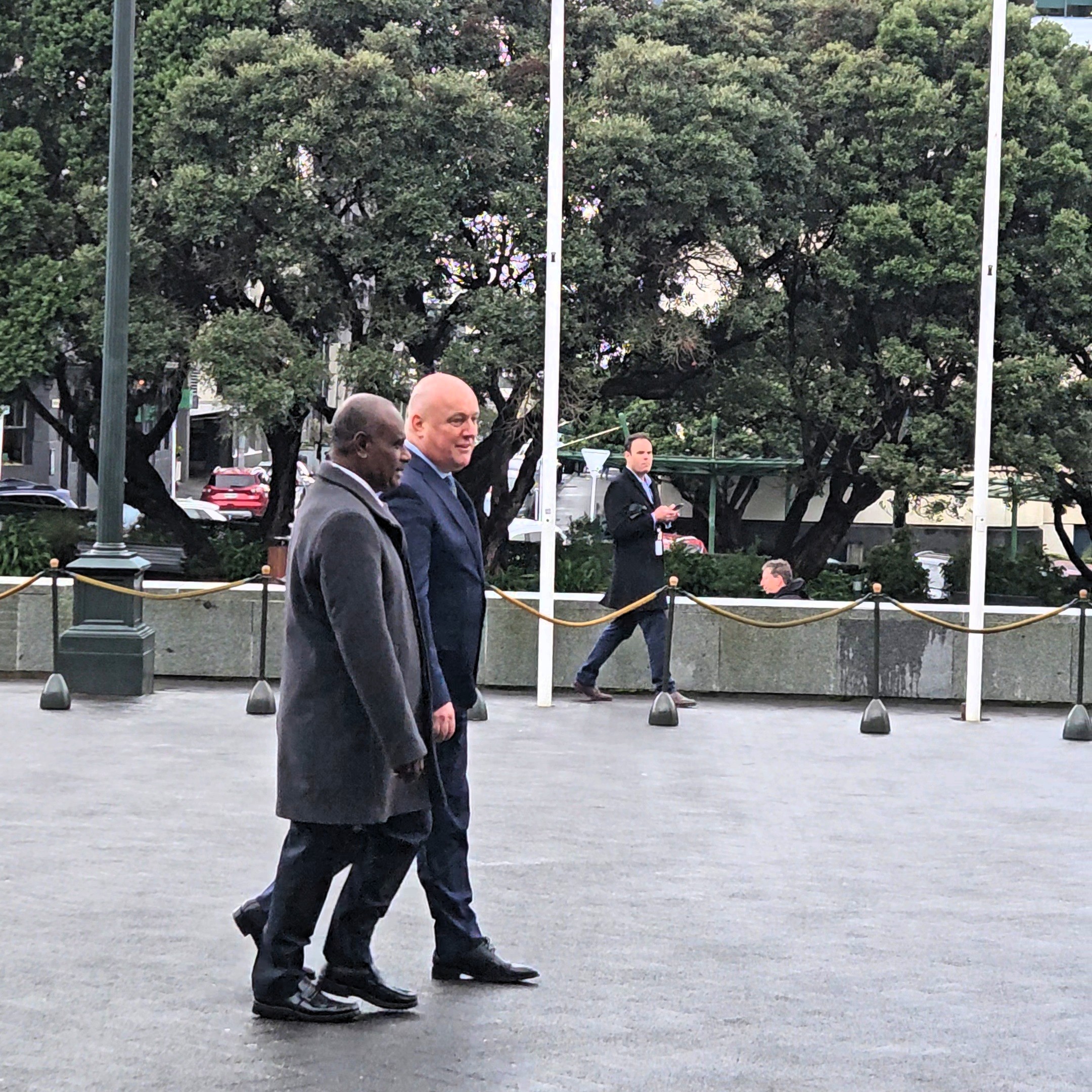 PRIME MINISTER MANELE ACCORDED CEREMONIAL WELCOME AT NEW ZEALAND ...
