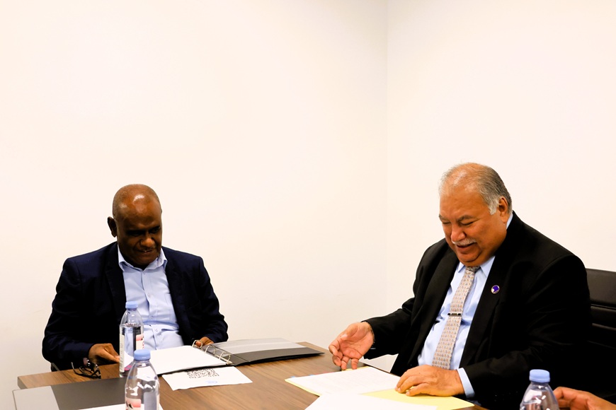 Prime Minister Manele in New York for UNGA80 – My SIG Services Portal