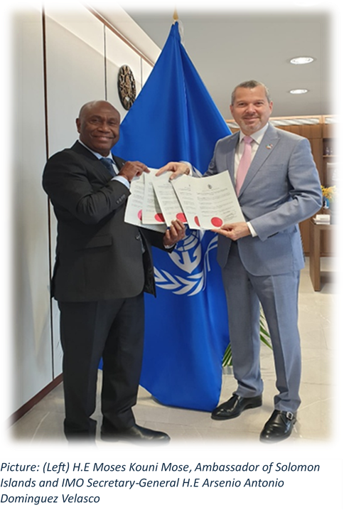 Solomon Islands Deposits Nine IMO Accession Instruments in London – My ...