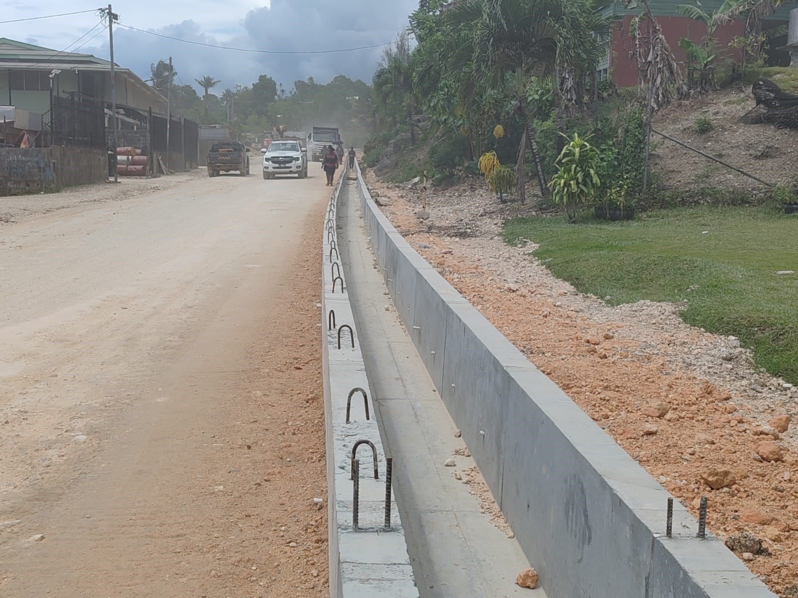 Auki Road Project Advances with Concrete Drainage Works – My SIG ...