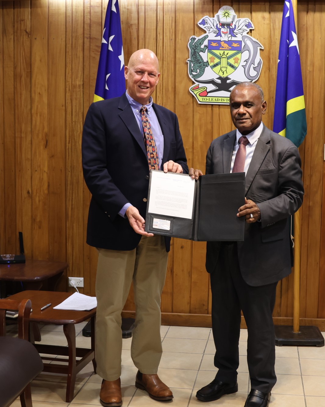 Prime Minister Manele Receives Courtesy Call from UNICEF Pacific Area ...