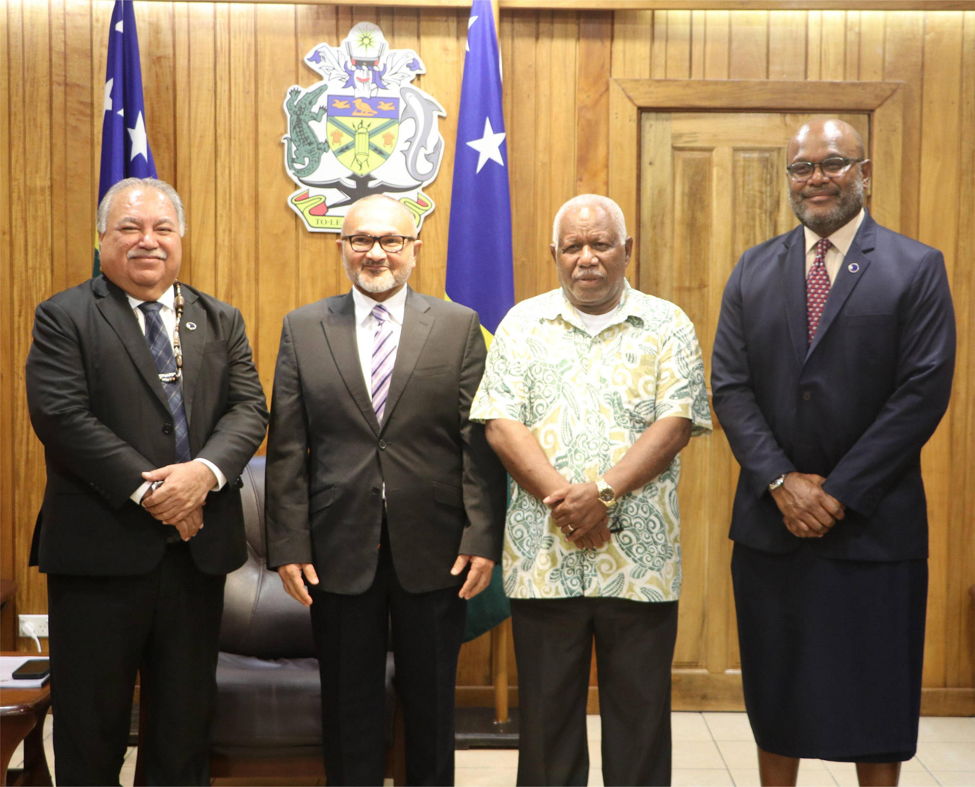 Prime Minister Wale receives courtesy visit from PIFS Secretary General ...
