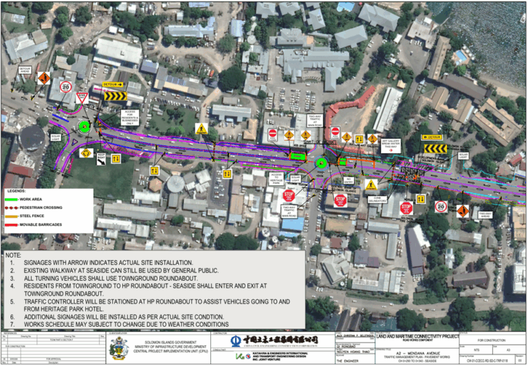 Road Construction Works – HP Roundabout – My SIG Services Portal