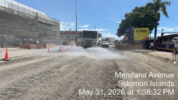 Mendana Avenue Roadworks: Dust Suppression, Traffic Merging, and Safety ...